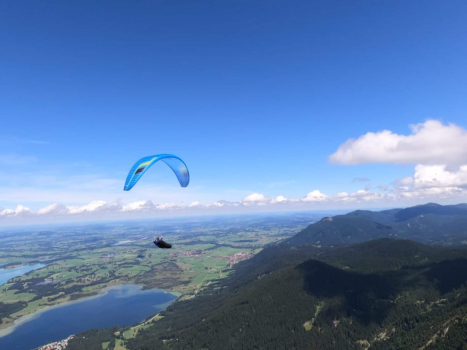 Gleitschirmfliegen lernen - Flugschule Tegelberg
